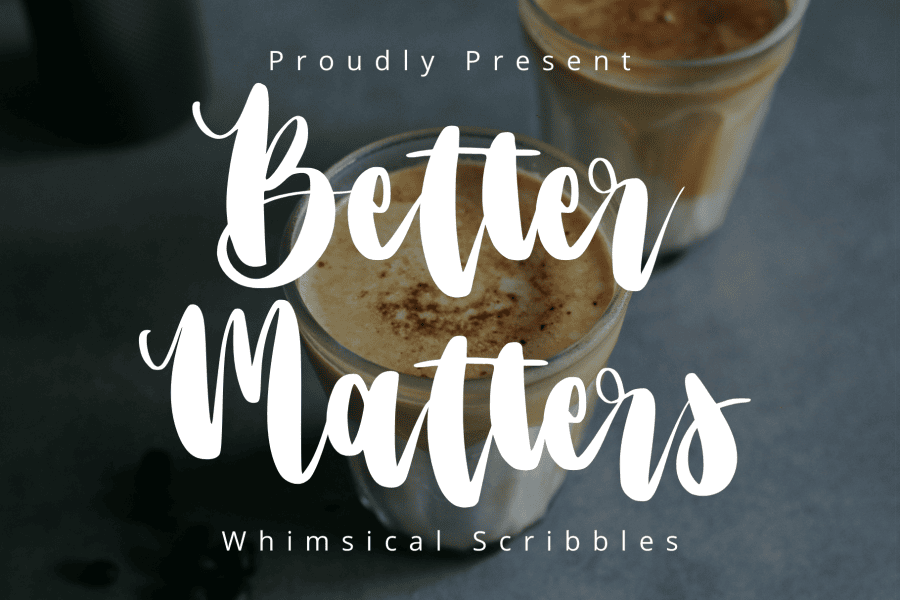 Better Matters Font · 1001 Fonts