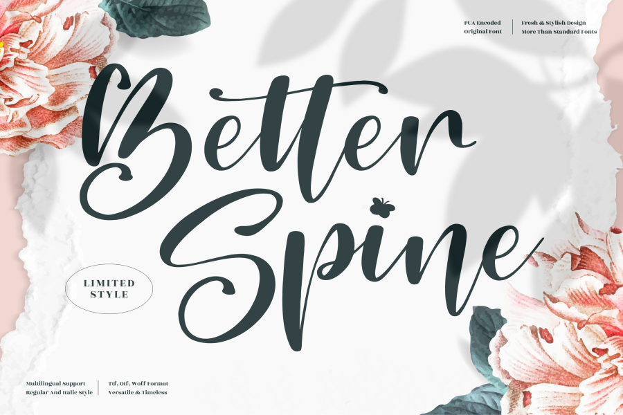 Better Spine Font Family · 1001 Fonts