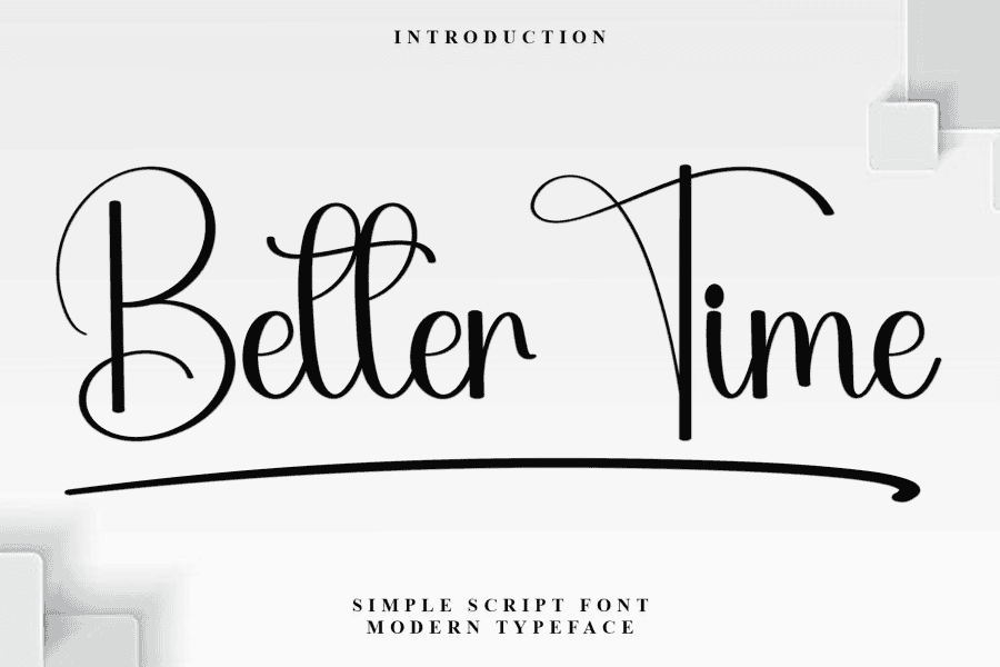Better Time Font · 1001 Fonts