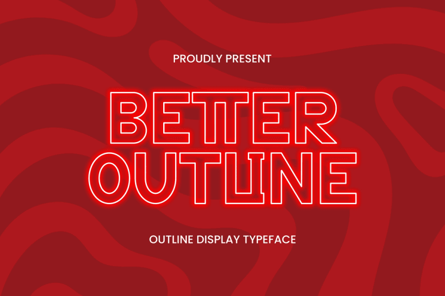BetterOutline Font · 1001 Fonts