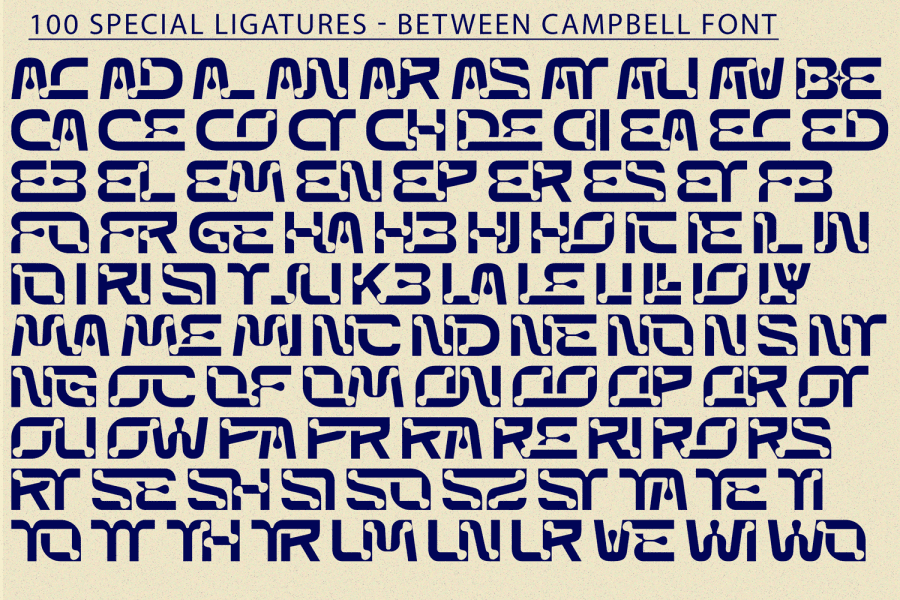 Between Campbell Demo Font · 1001 Fonts