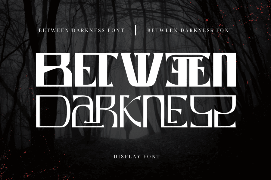 Between Darkness Demo Font · 1001 Fonts