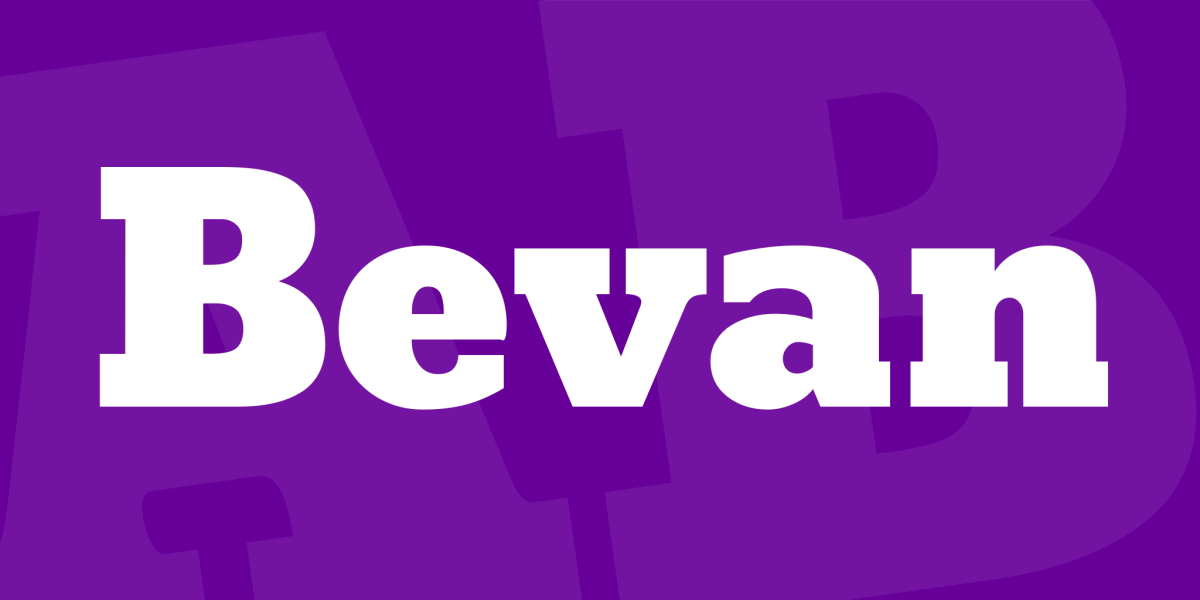 Bevan Font · 1001 Fonts