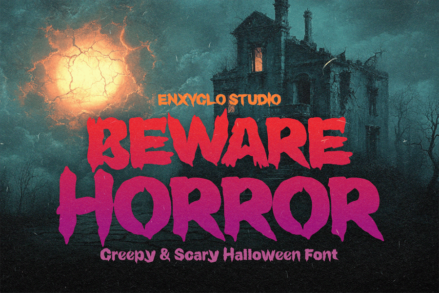 Beware Horror Font · 1001 Fonts