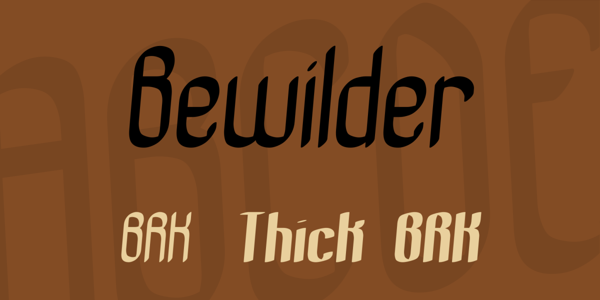 Bewilder Font Family · 1001 Fonts