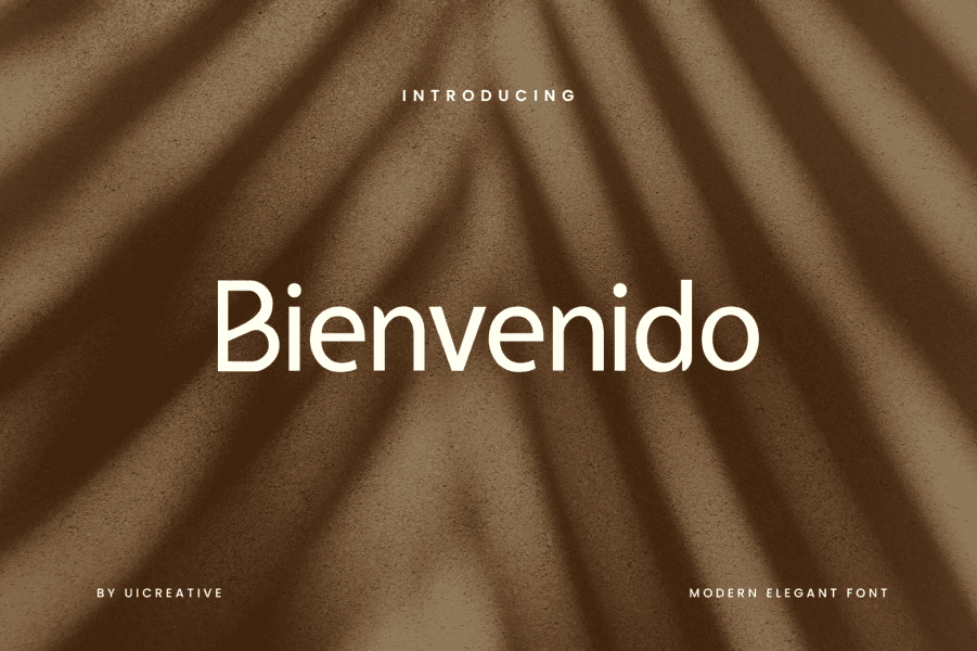 Bienvenido Font · 1001 Fonts