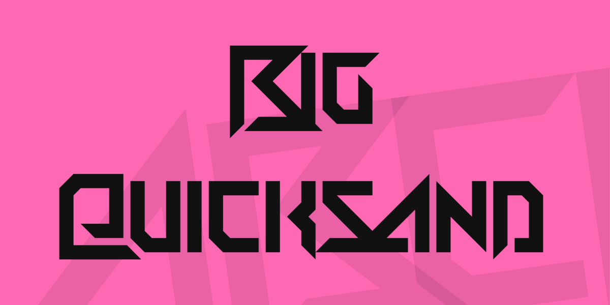 Big Quicksand Font · 1001 Fonts