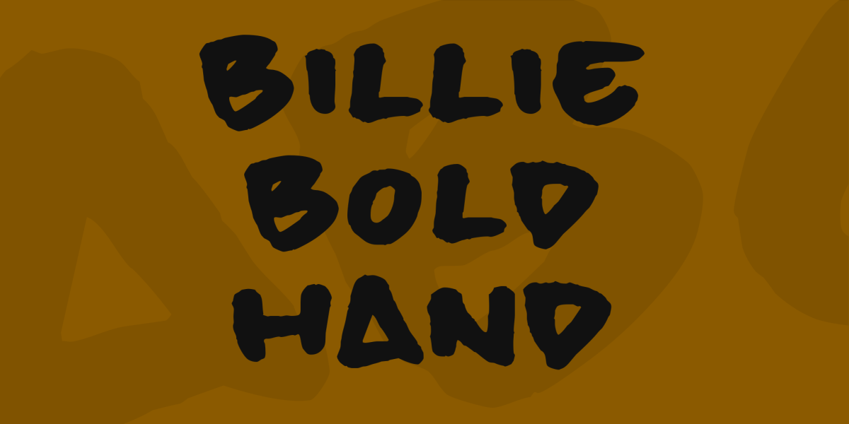 billie Bold Hand Font · 1001 Fonts