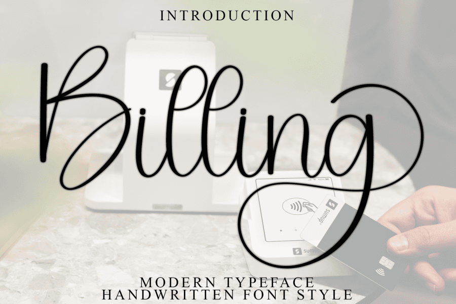 Billing Font · 1001 Fonts