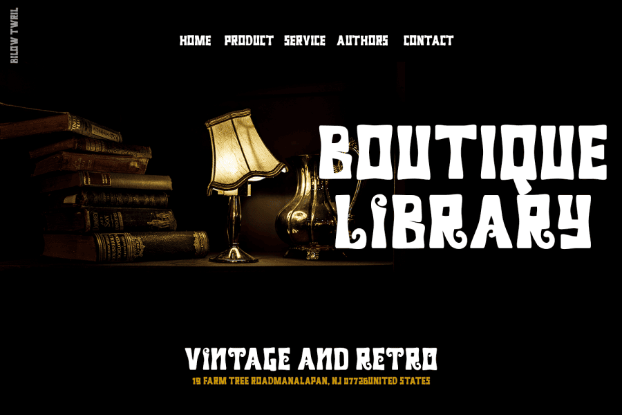 Billow Twril Demo Font · 1001 Fonts