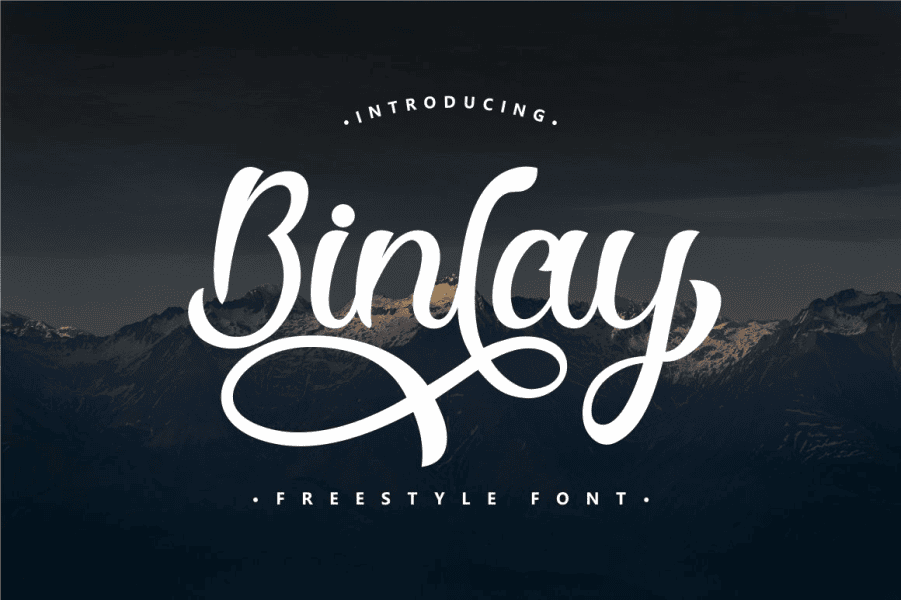 Binlay Font · 1001 Fonts