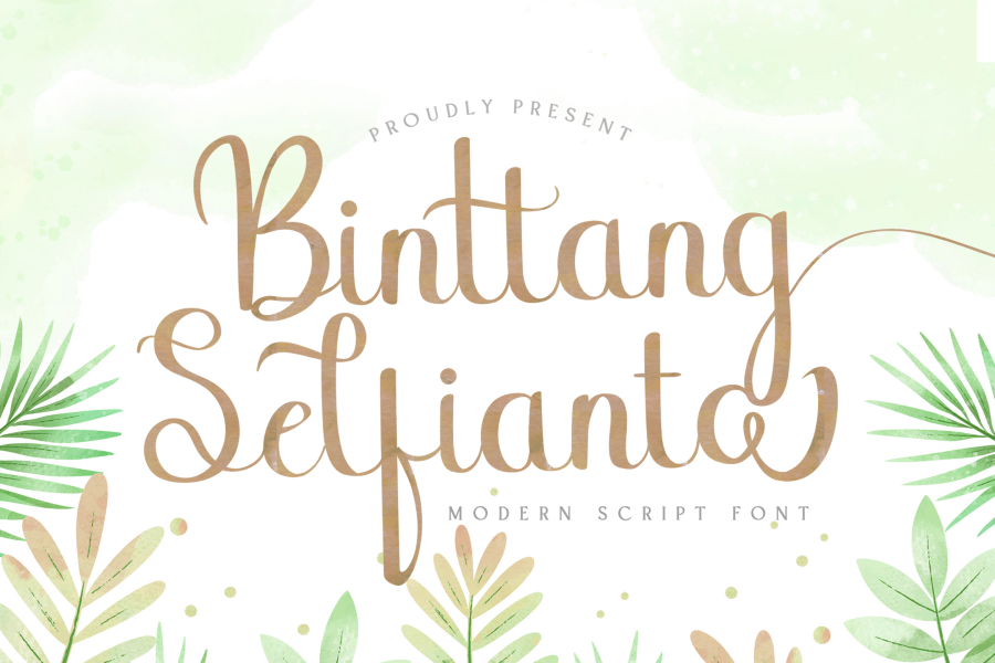 Binttang Selfianto Font · 1001 Fonts