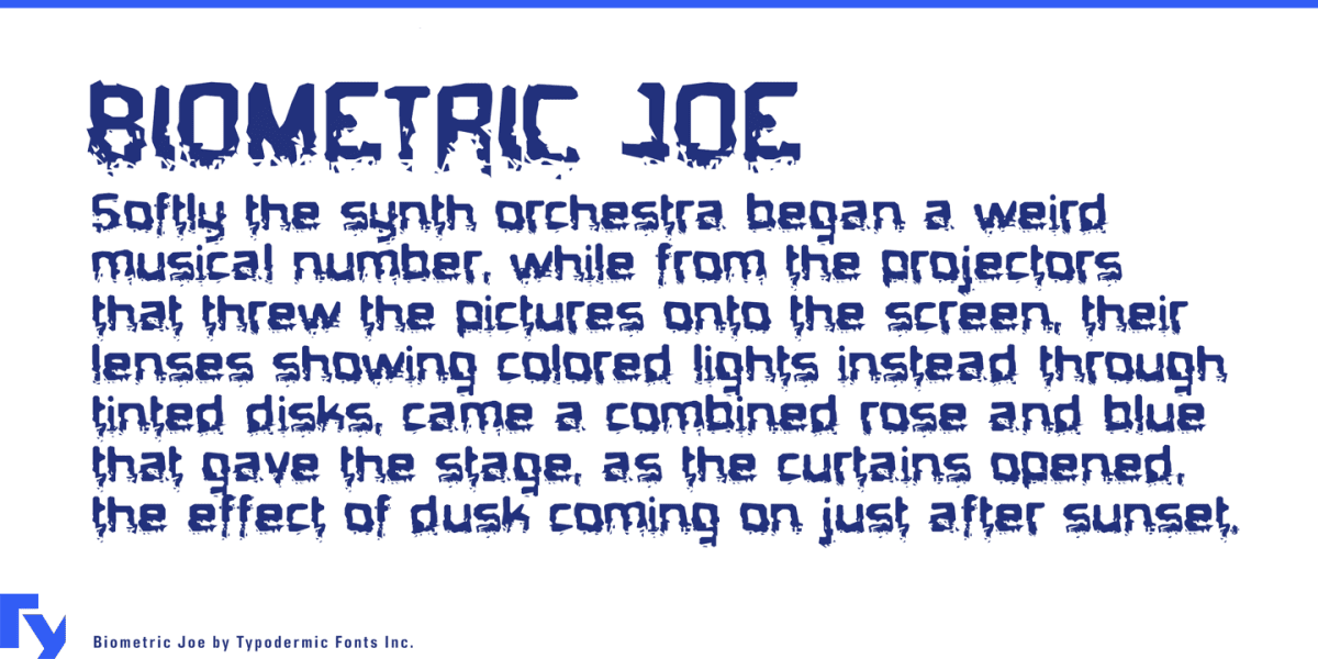 Biometric Joe Font · 1001 Fonts