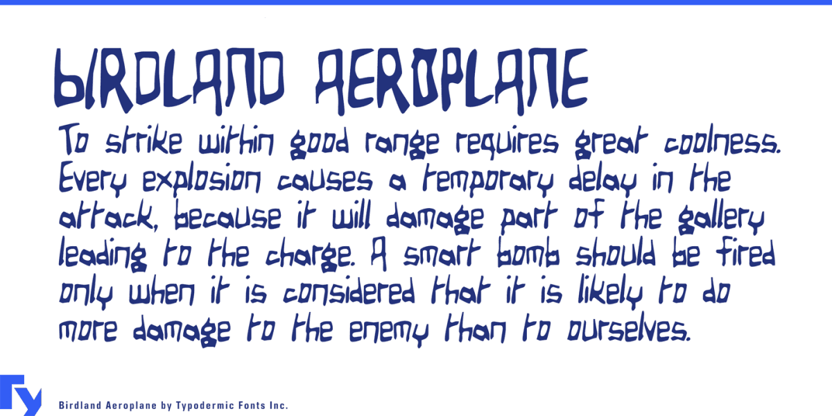 Birdland Aeroplane Font Family · 1001 Fonts