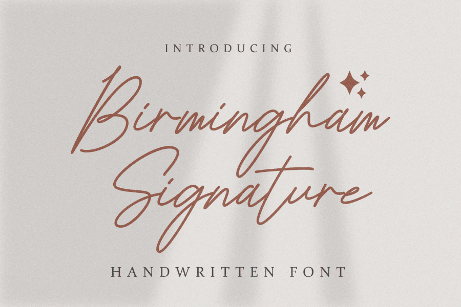 Birmingham Signature Script Font · 1001 Fonts