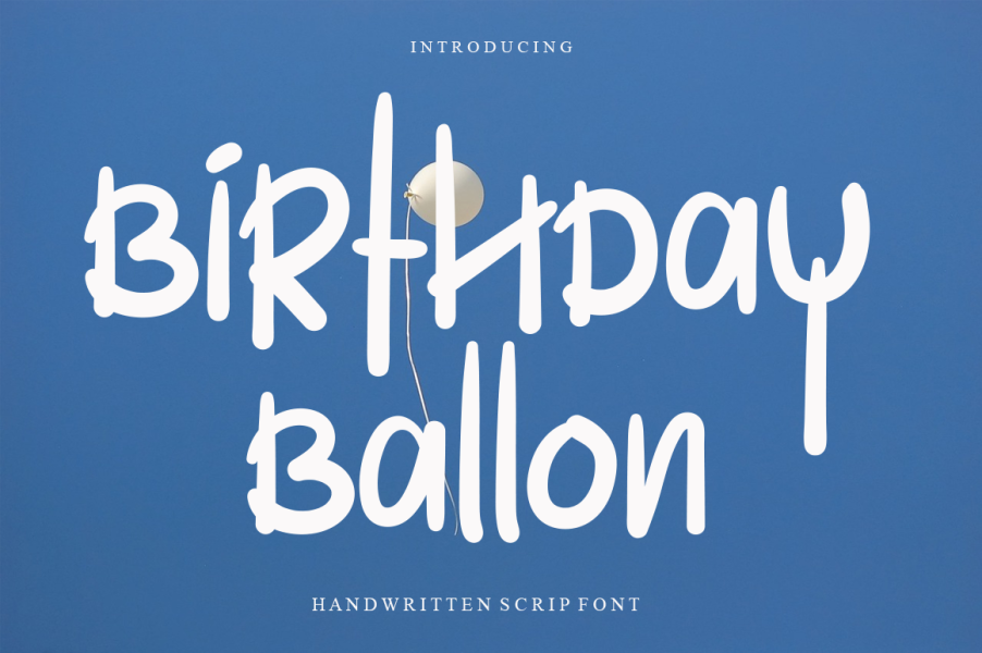 Birthday Ballon Font · 1001 Fonts