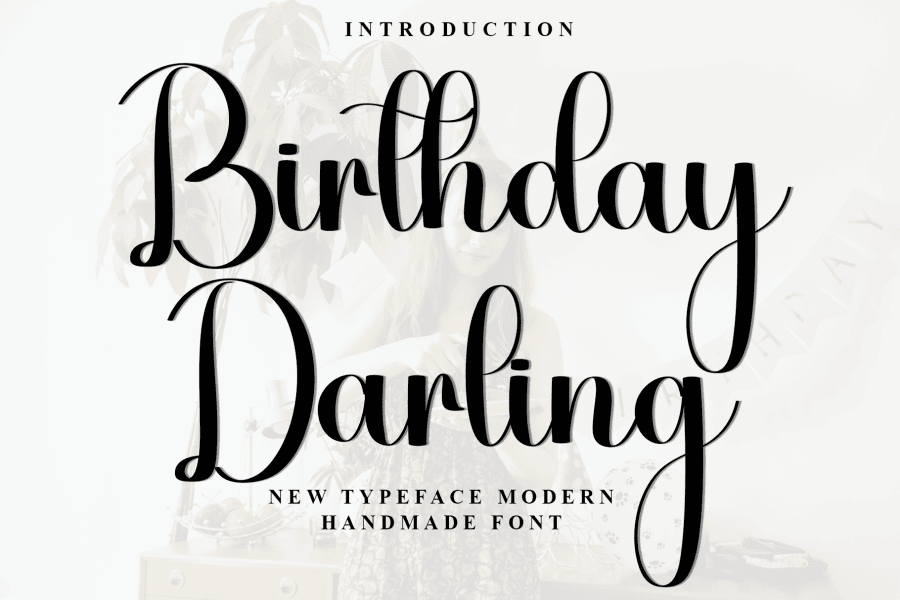 Birthday Darling Font · 1001 Fonts