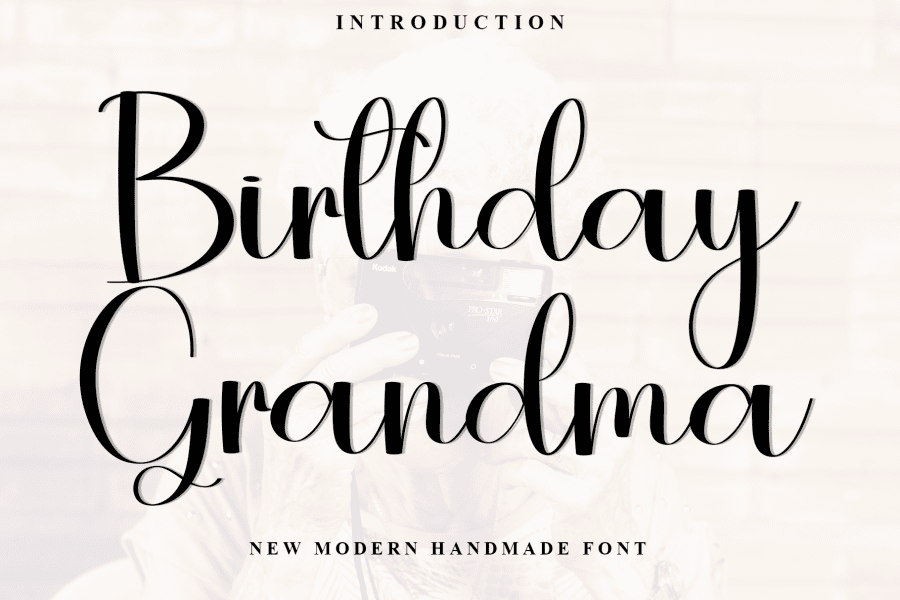 Birthday Grandma Font · 1001 Fonts