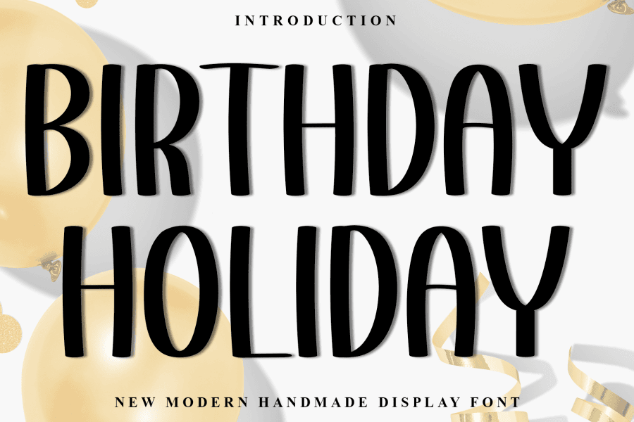 Birthday Holiday Font · 1001 Fonts