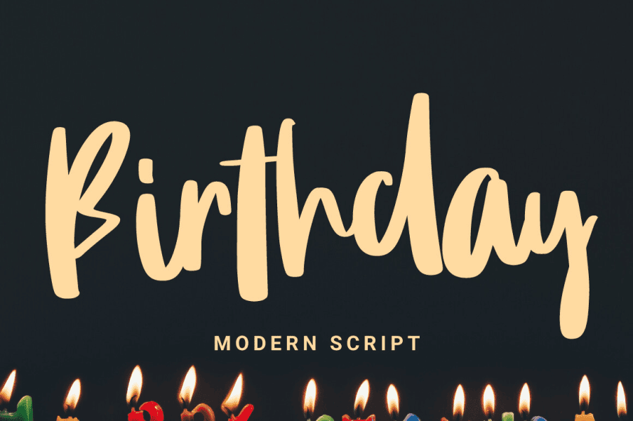 Birthday Personal Use Font · 1001 Fonts