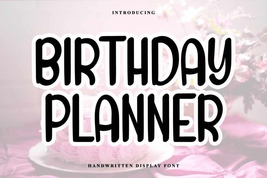 BIRTHDAY PLANNER Font · 1001 Fonts