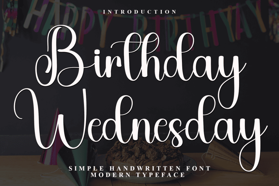 Birthday Wednesday Font · 1001 Fonts