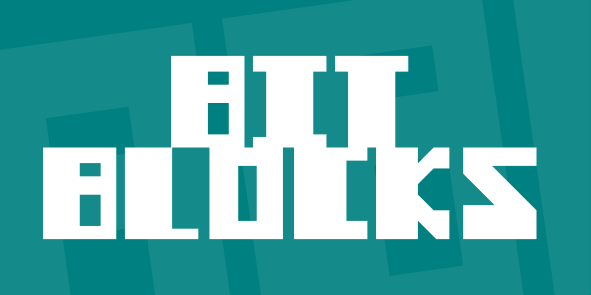 Bit Blocks Font · 1001 Fonts