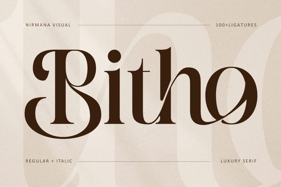 Bitho Luxury Demo Font · 1001 Fonts