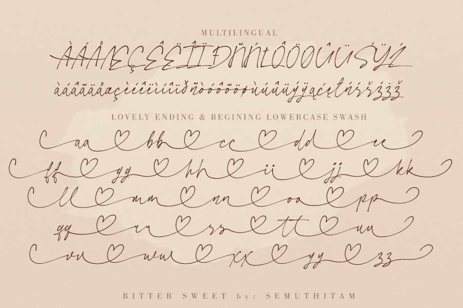 bitter sweet Font · 1001 Fonts