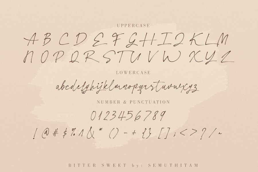 bitter sweet Font · 1001 Fonts