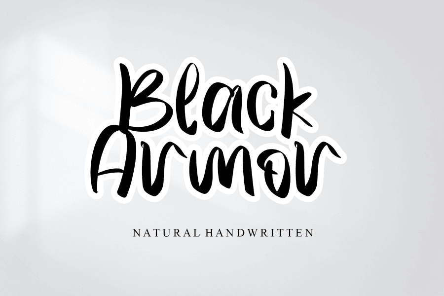 Black Armor - Personal Use Font · 1001 Fonts
