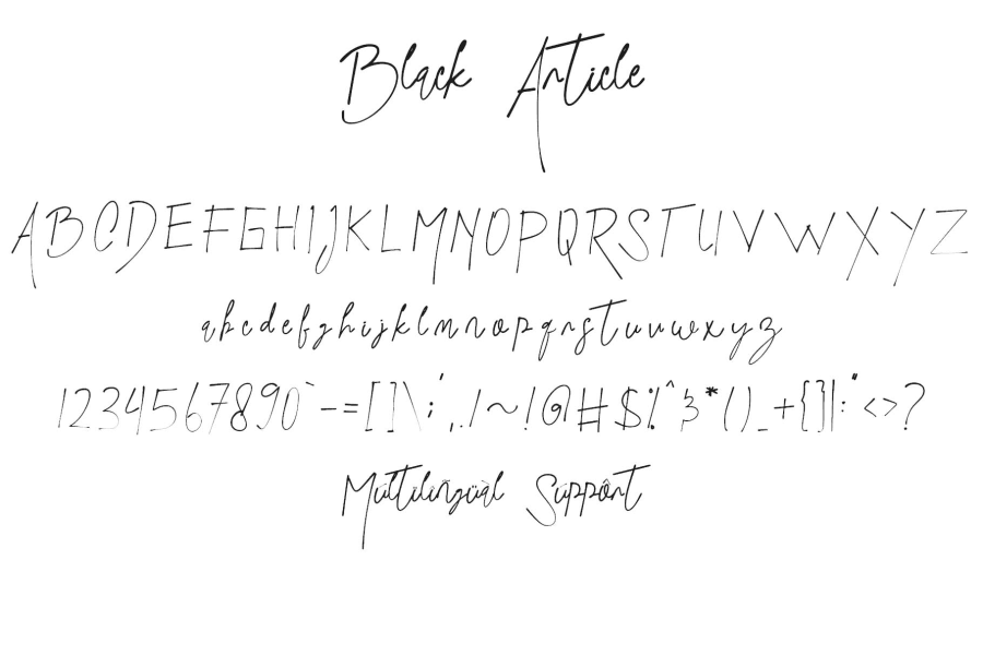 Black Article Font · 1001 Fonts