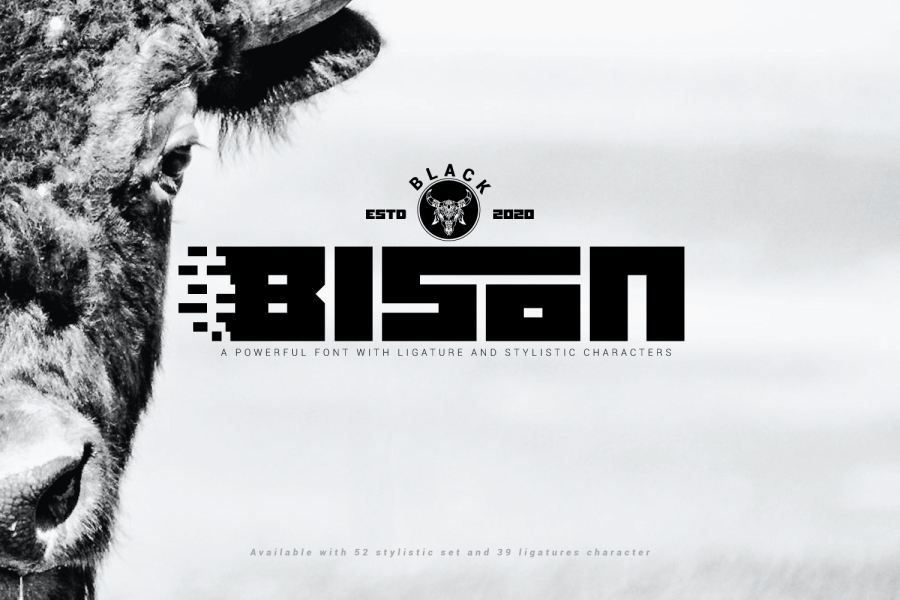 Black bison Font · 1001 Fonts