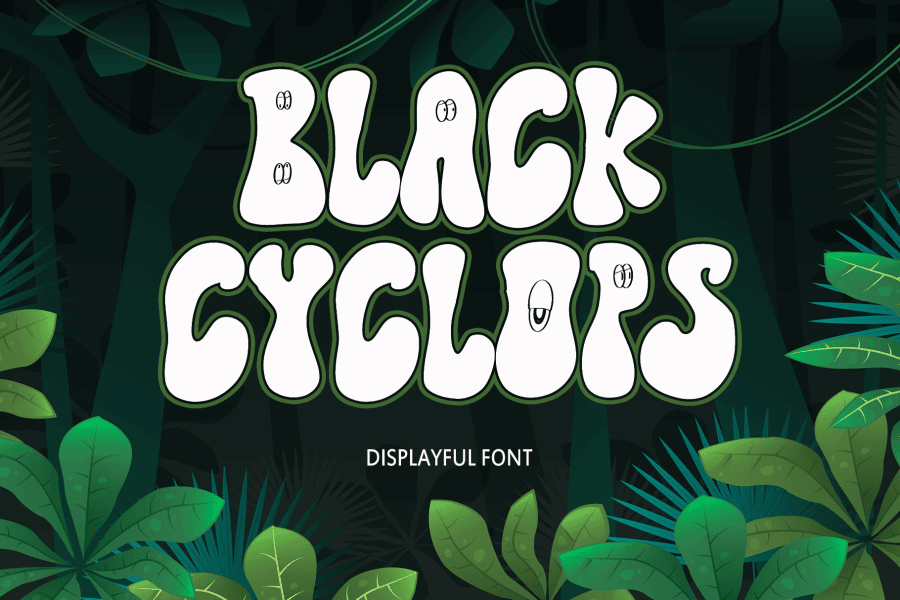 Black Cyclops Font · 1001 Fonts