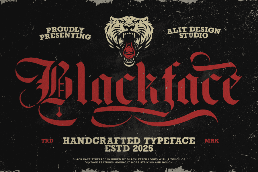 Black Face Font · 1001 Fonts