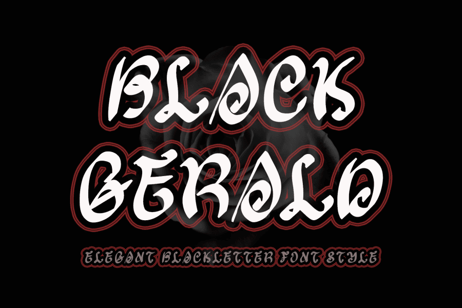 Black Gerald Demo Font · 1001 Fonts