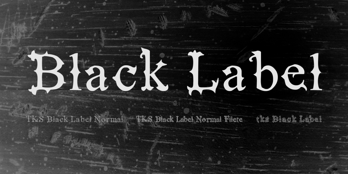 Black Label Font Family · 1001 Fonts
