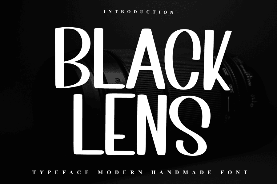 Black Lens Font · 1001 Fonts