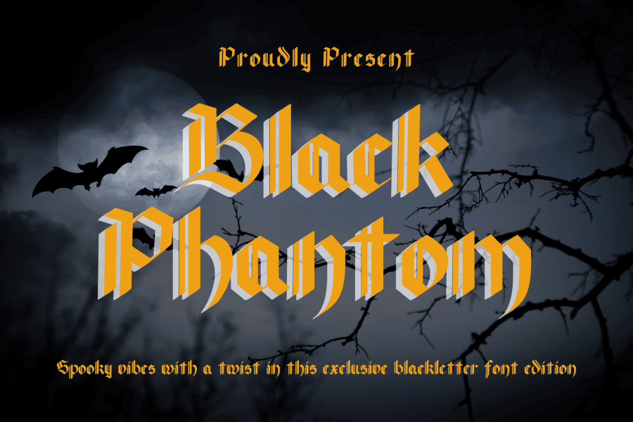 Black Phantom - Demo Font · 1001 Fonts