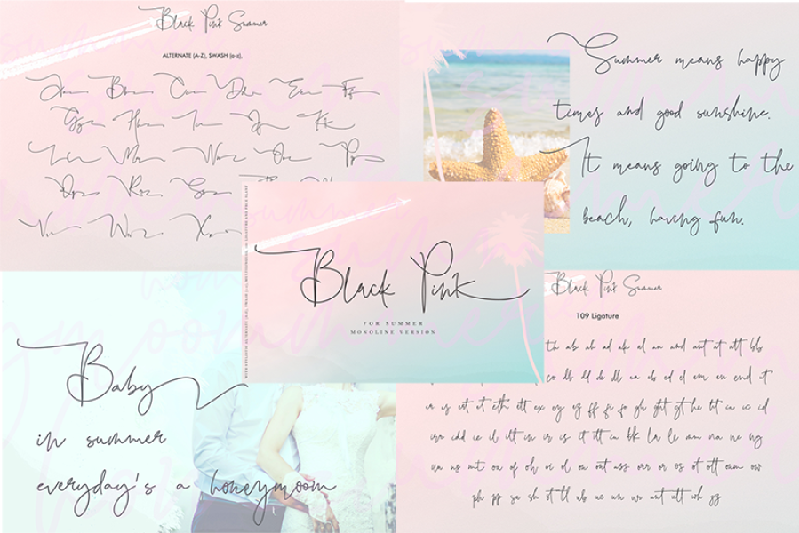 6 Free Cursive, Pink, Fashion Fonts · 1001 Fonts