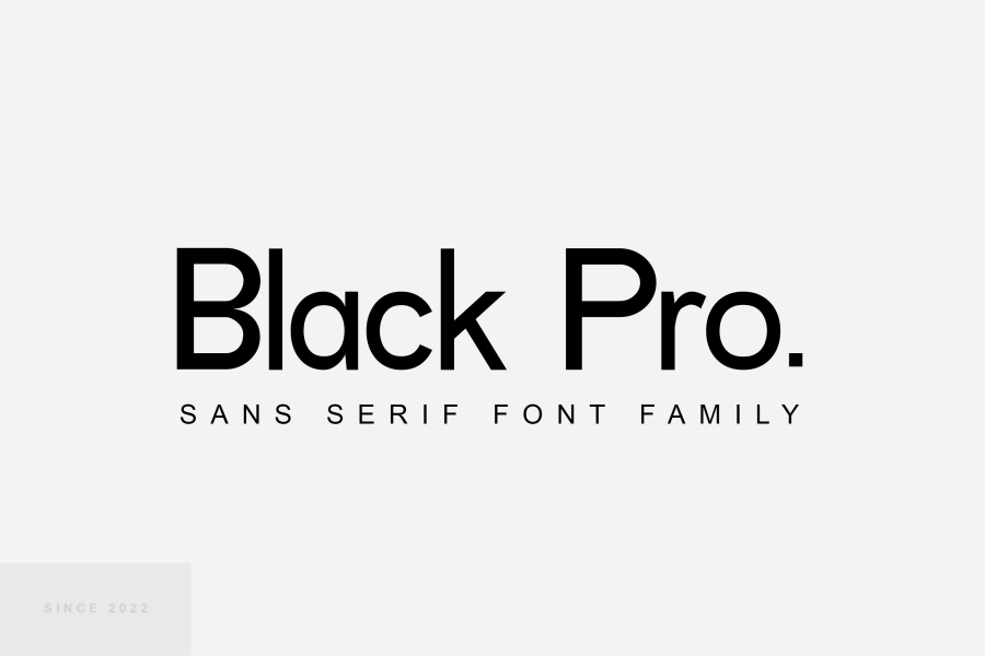 Black Pro Font · 1001 Fonts