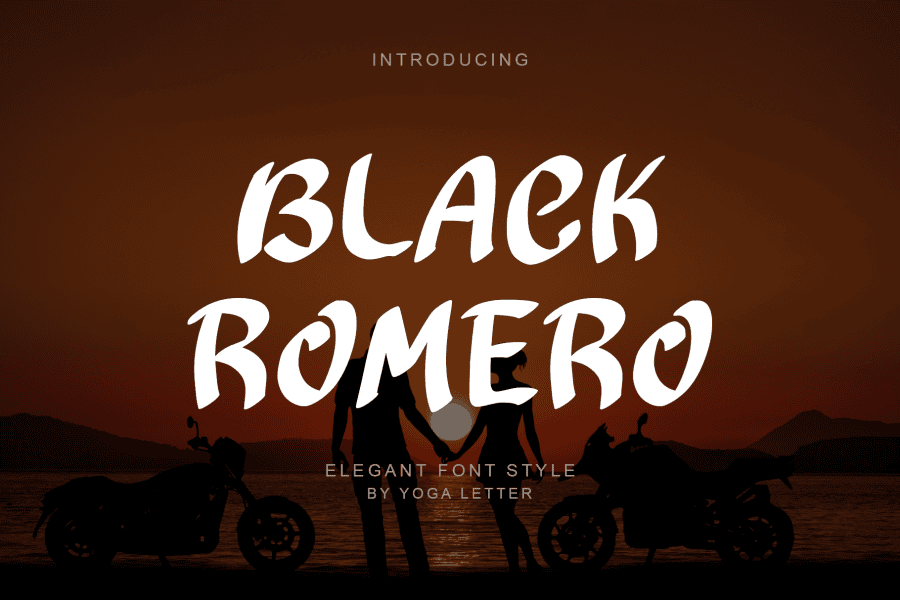 Black Romero Demo Font · 1001 Fonts