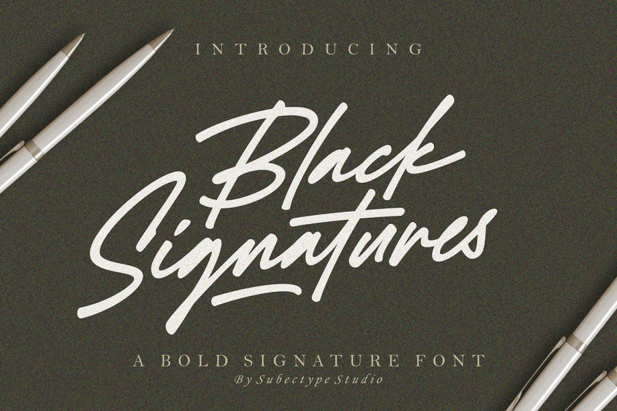 Black Signature Font · 1001 Fonts