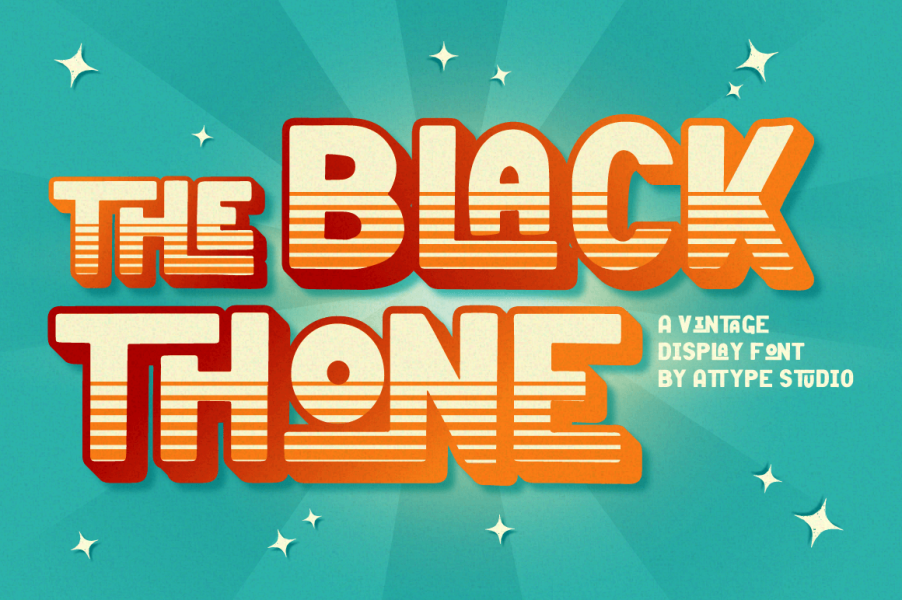 Black Thone - Personal Use Font · 1001 Fonts