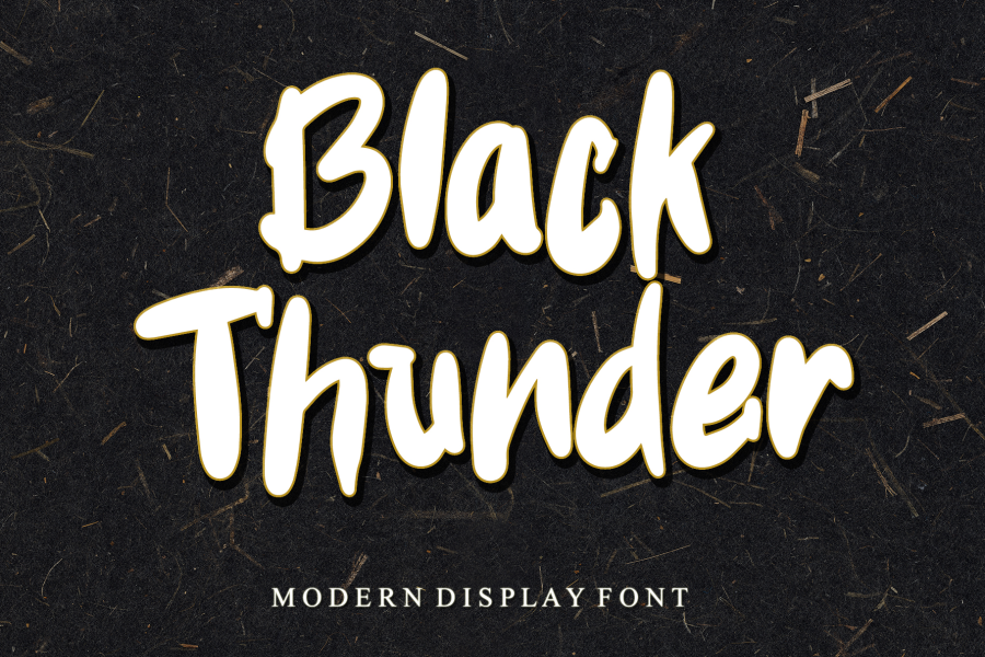 Black Thunder Font · 1001 Fonts