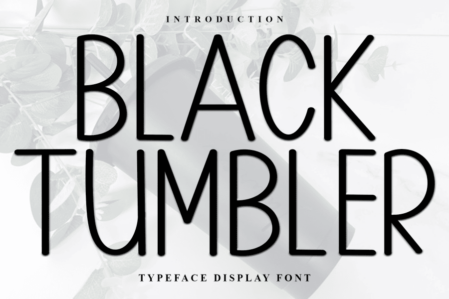 Black Tumbler Font · 1001 Fonts