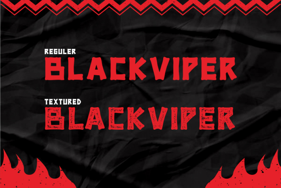 BLACK VIPER Font · 1001 Fonts