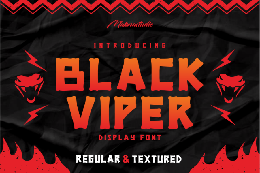 BLACK VIPER Font · 1001 Fonts