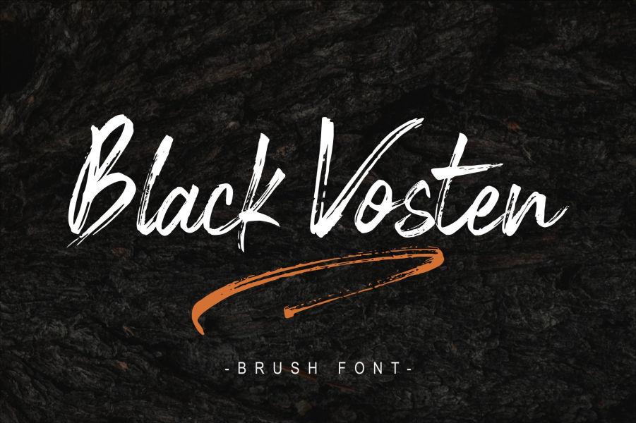 Black Vosten Personal Use Font · 1001 Fonts