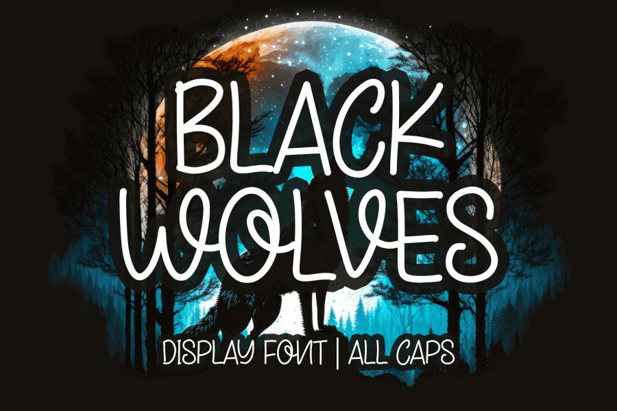Black Wolves - Personal Use Font · 1001 Fonts
